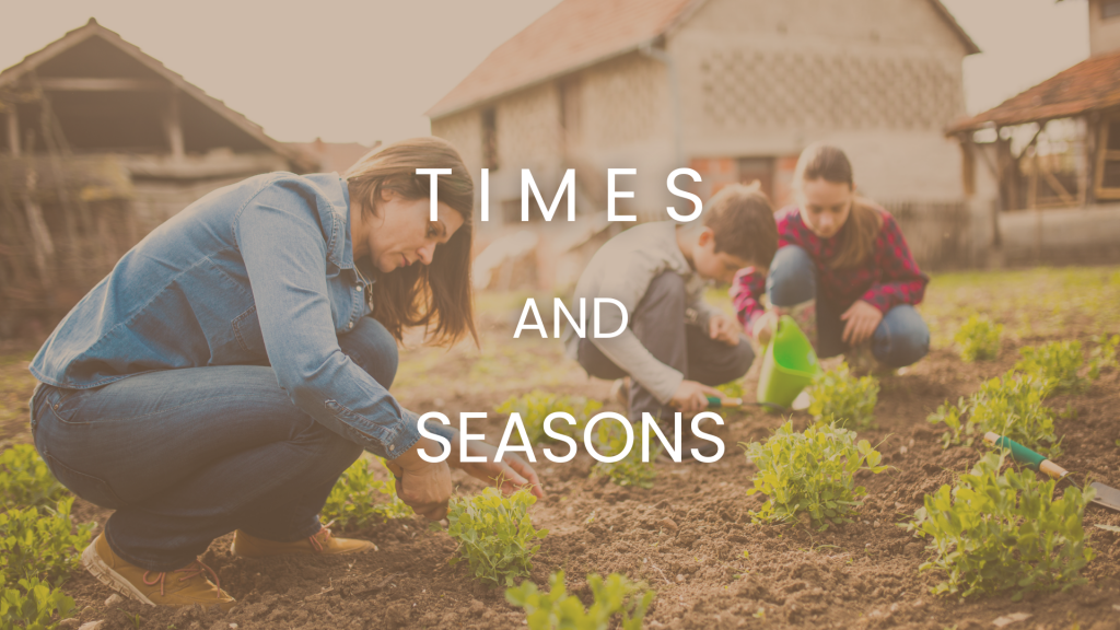 First Place: Times and Seasons - Dialogue Journal