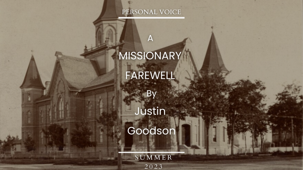 A Missionary Farewell - Dialogue Journal
