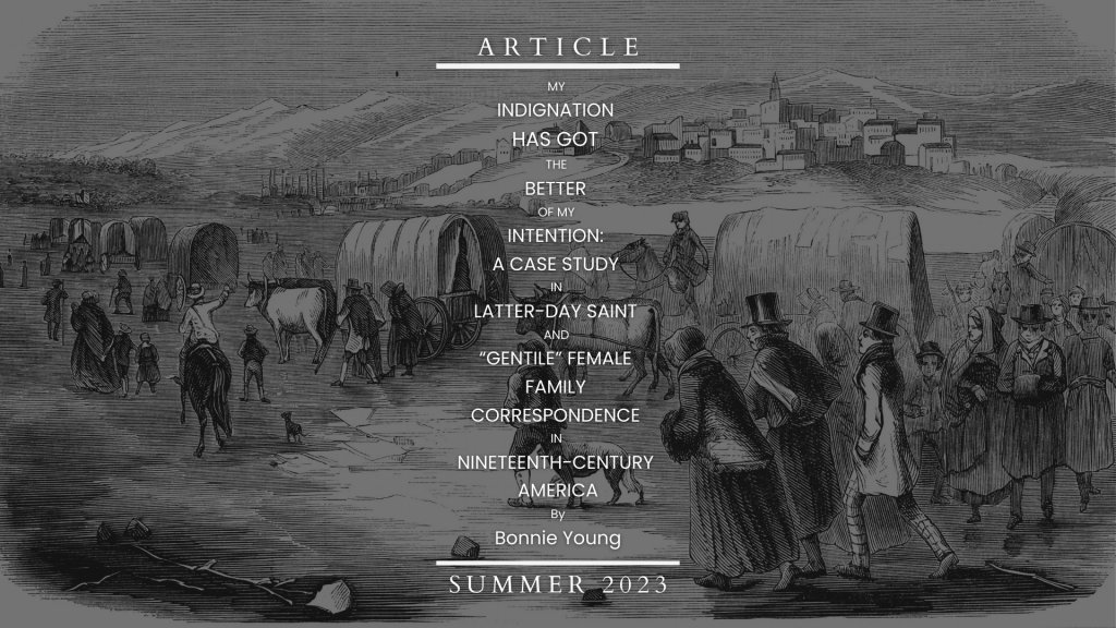 “My Indignation Has Got the Better of My Intention”: A Case Study in ...