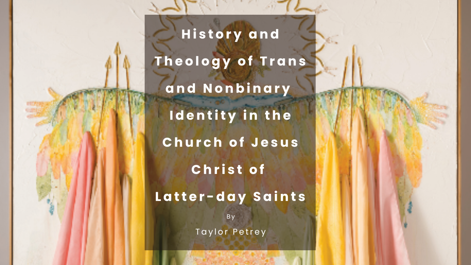 History and Theology of Trans and Nonbinary Identity in the Church of ...